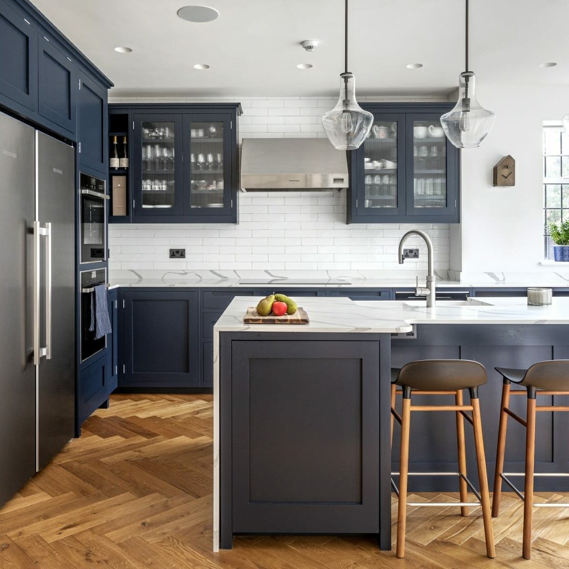 Claygate - Handleless Painted Shaker Kitchen - Higham Furniture