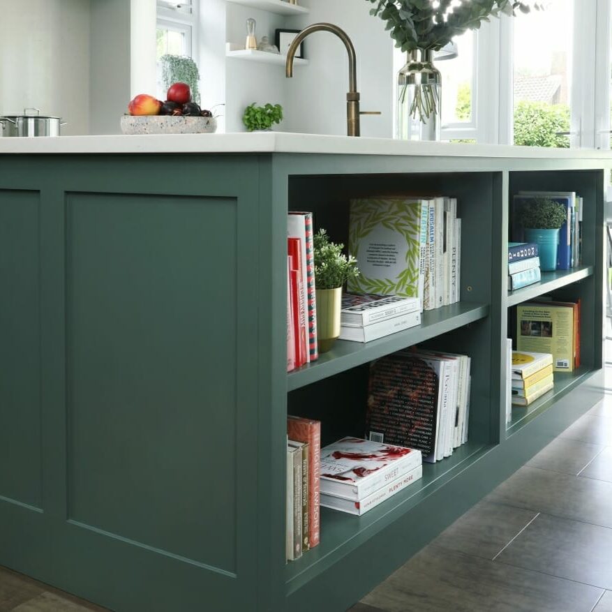 Chigwell - Essex - Painted Inset Handle Shaker Kitchen - Higham Furniture
